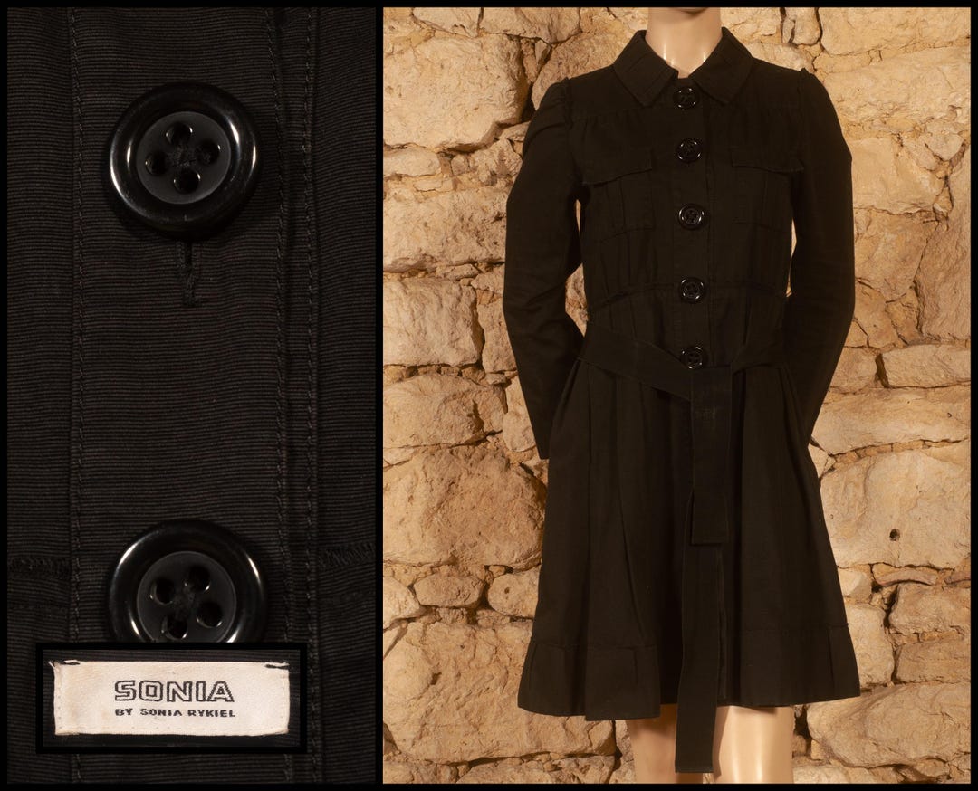 Sonia - Sonia Rykiel - 90s Mid-season Coat (size US4, UK8 FR36, D34 ...