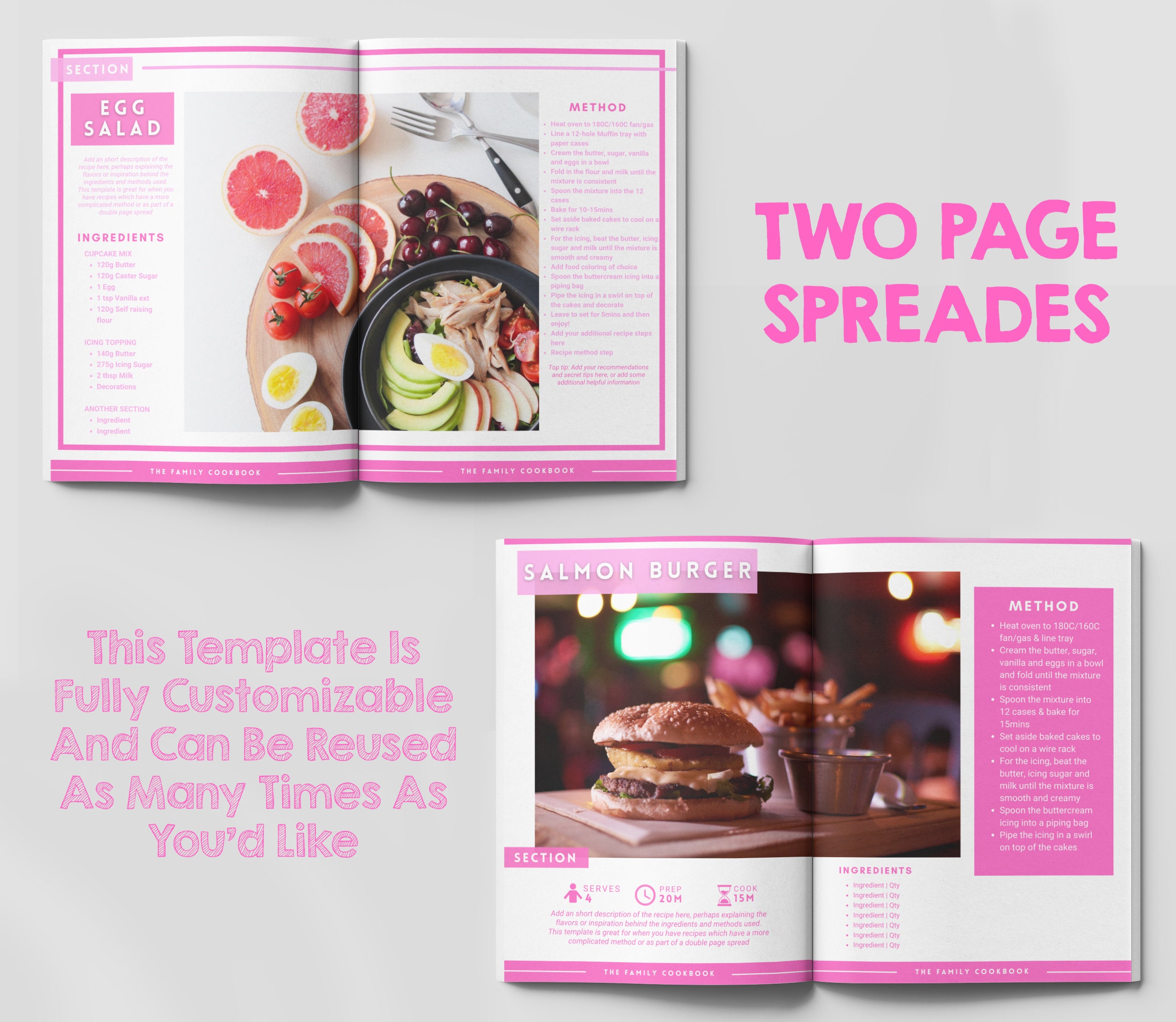 23 Nutrition Cookbook Template Canva Recipe Ebook Healthy - Etsy