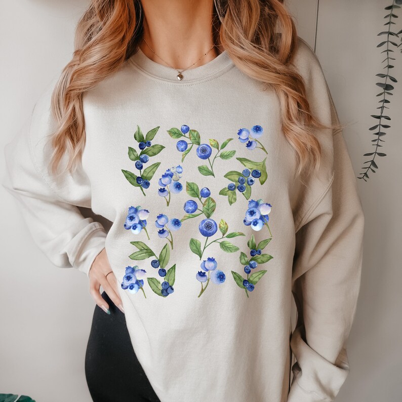 Blueberry Shirt Summer Fruit Berry Shirt Gift for Farmer Foodie T Shirt ...