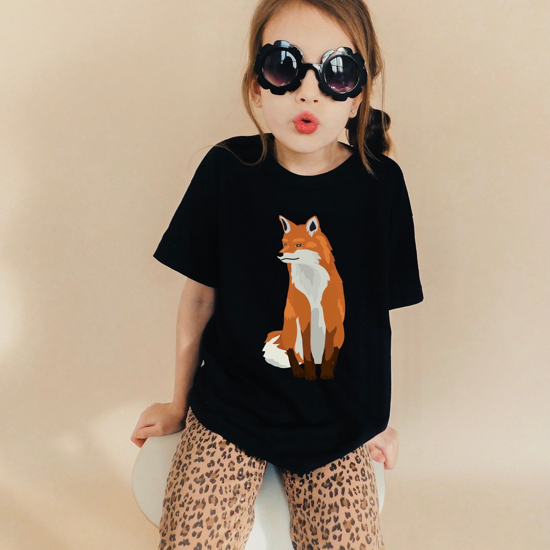 Cute Fall Fox Kid Shirt Cottagecore Fox Tee for Kids Youth Gift for Fox ...
