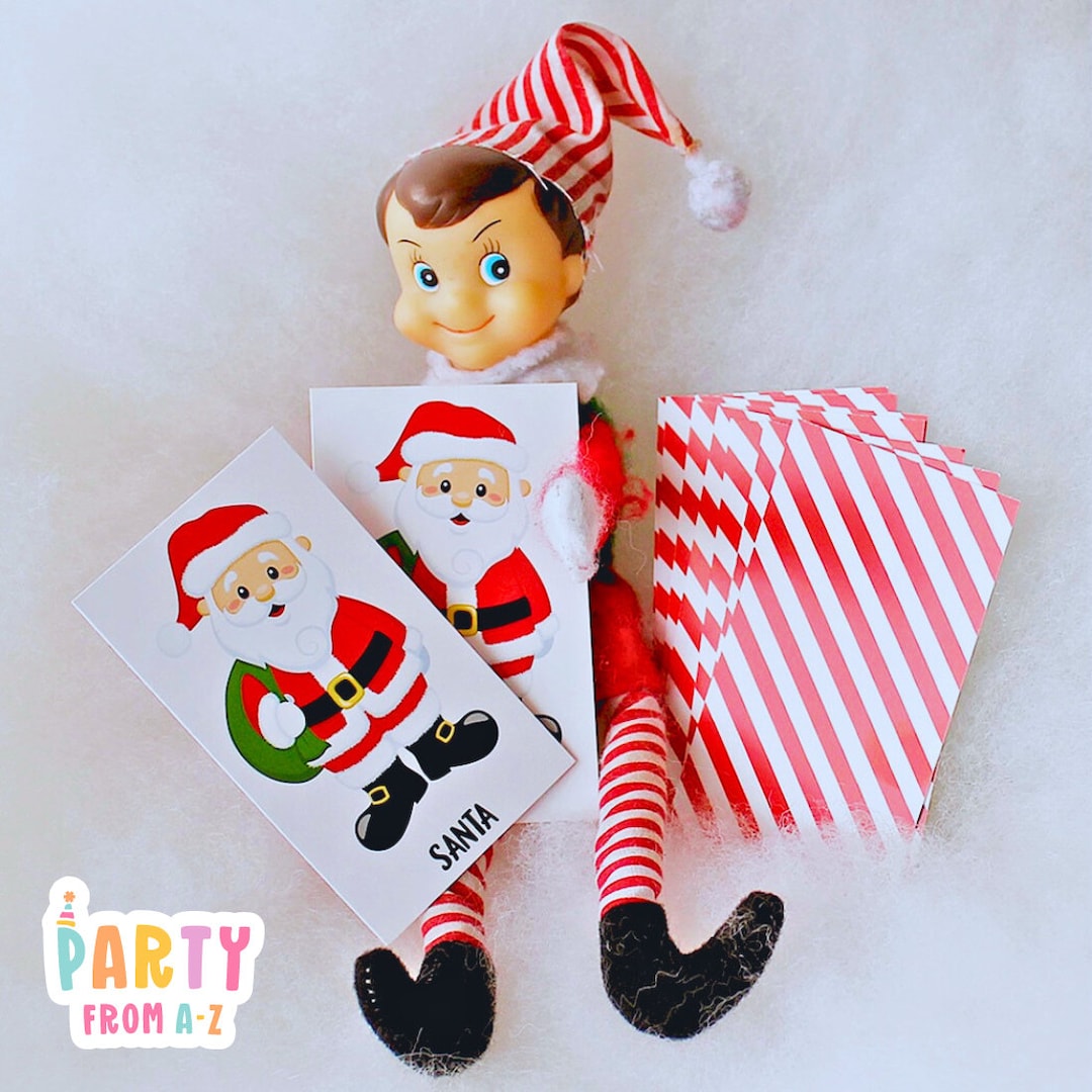 Christmas Elf Santa Mini Memory/snap/pairs Card Game Elf Prop Elf ...