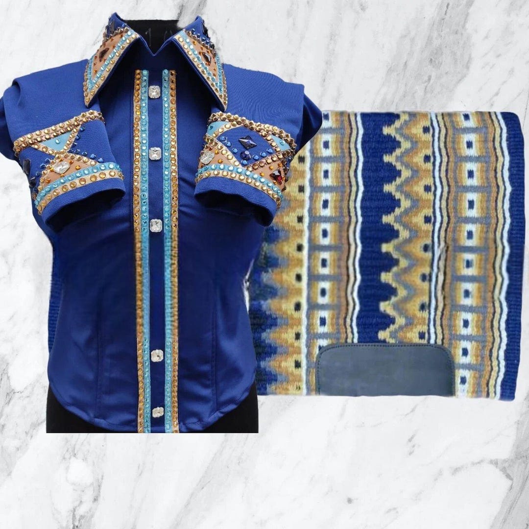 Western Show Shirt & Pad Combo Set for Women High End Western Show ...