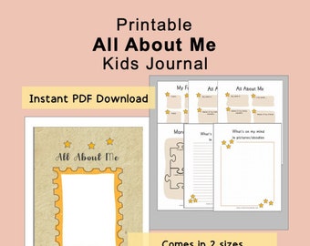 All About Me Journal - Etsy