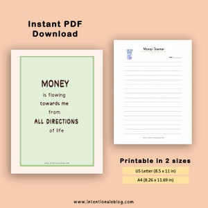 Printable Money Trackers, Savings Tracker, Savings Printable US Letter ...