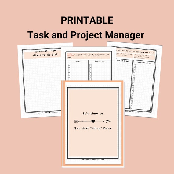 Printable To-do List Printable Task/project Manager. Get | Etsy