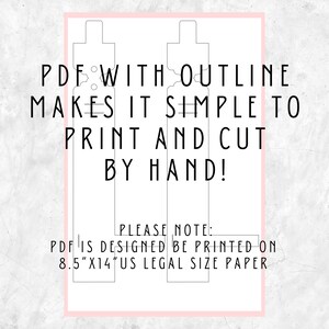 Keychain Display Card 2”x9” Digital SVG and PDF Cut File, Sized at 2 by ...