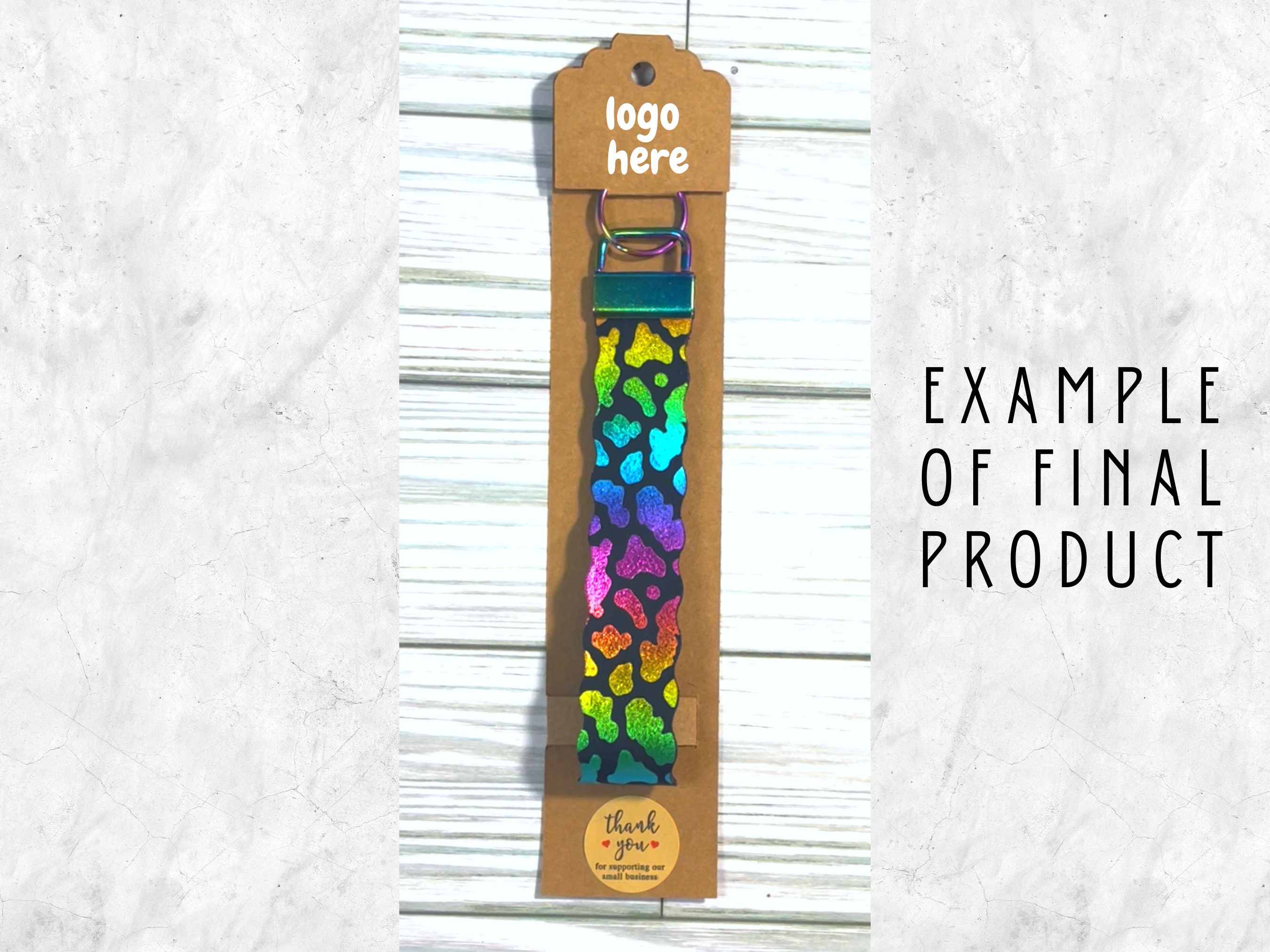 Keychain Display Card 2”x9” Digital SVG and PDF Cut File, Sized at 2 by ...