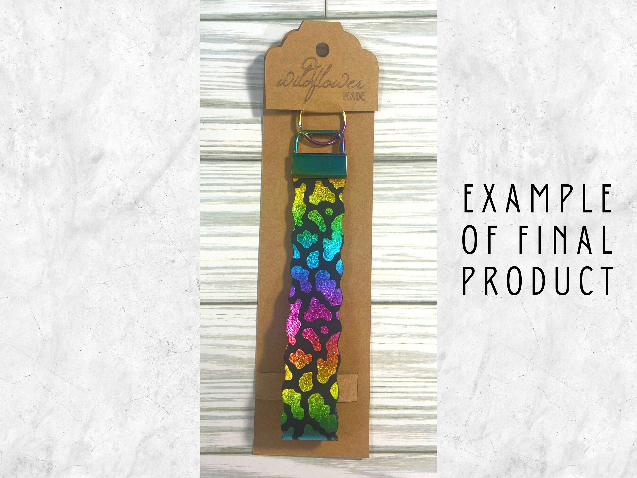 Keychain Display Card 2”x8” Digital SVG and PDF Cut File, Sized at 2 by ...