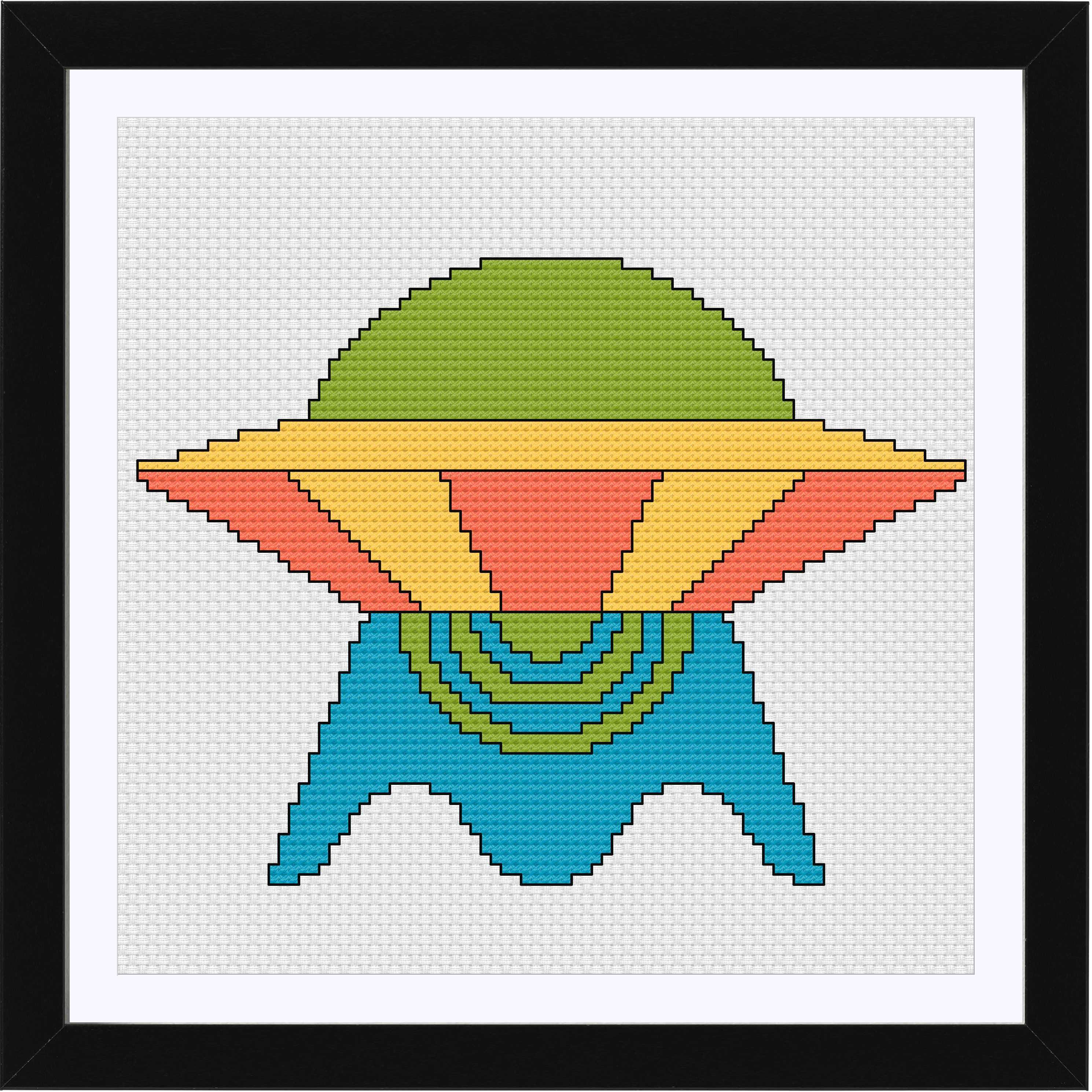 Spaceship, Alien, Outer Space, Cross Stitch Pattern, Cross Stitch ...