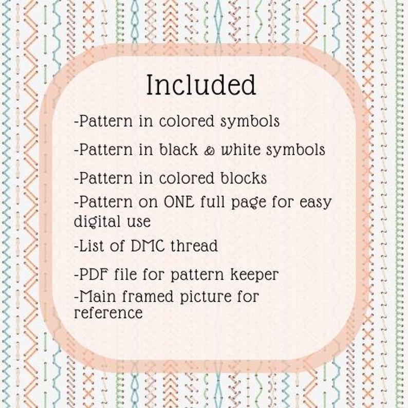 Custom, Personalized, Floral Frame, Cross Stitch Pattern - Etsy