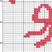 Bow Cross Stitch Pattern: Hearts, Pink & Red (digital Download) - Etsy