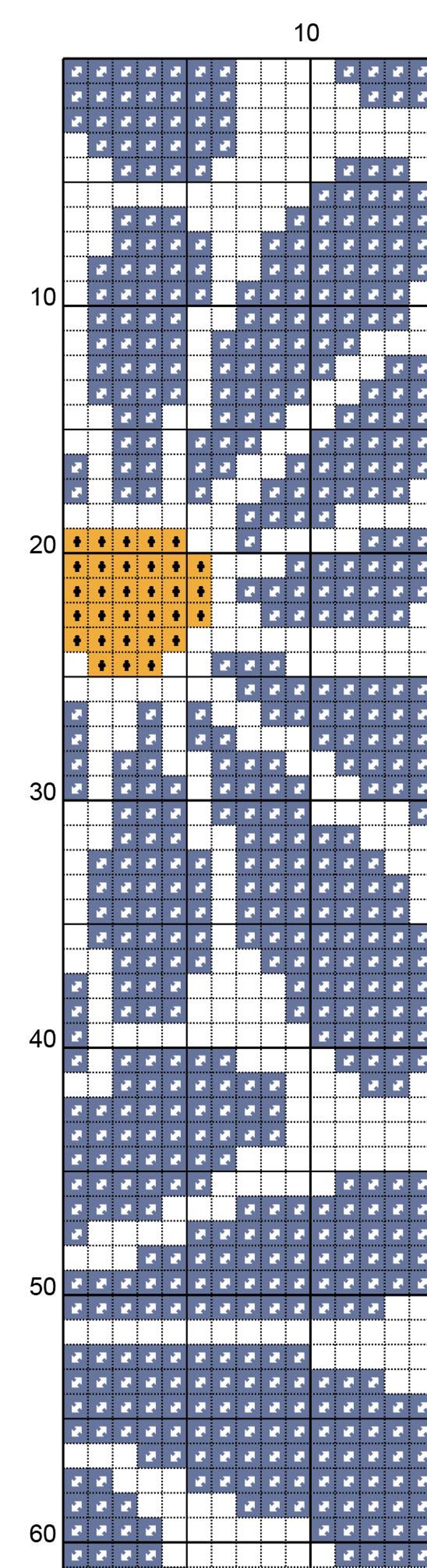 Blue Flower Cross Stitch Pattern: Floral Design (digital Pattern) - Etsy