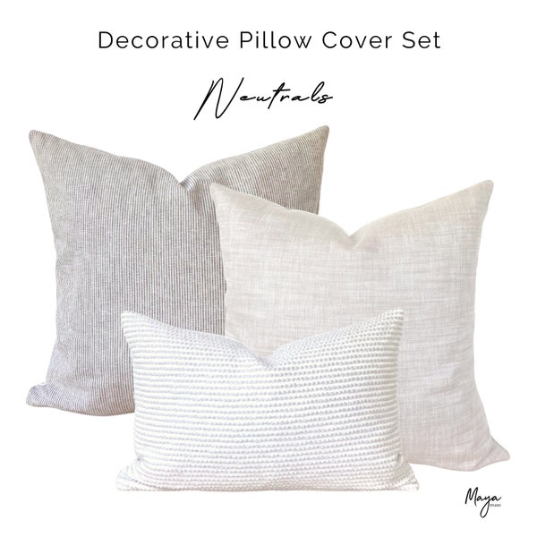 Neutral Throw Pillow - Etsy