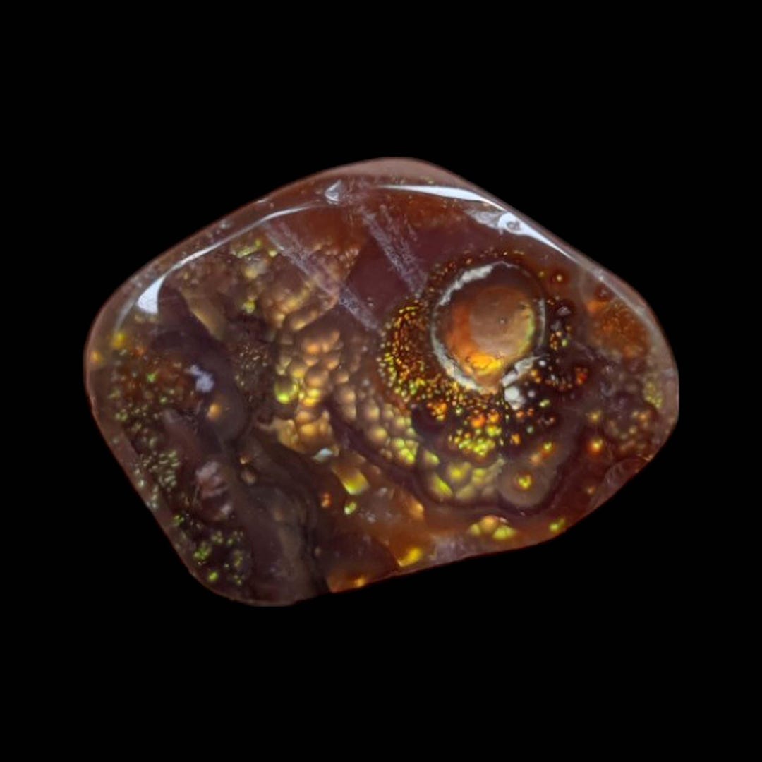 5 Carat of Natural Mexican Fire Agate Loose Gemstone for Jewelry Making ...