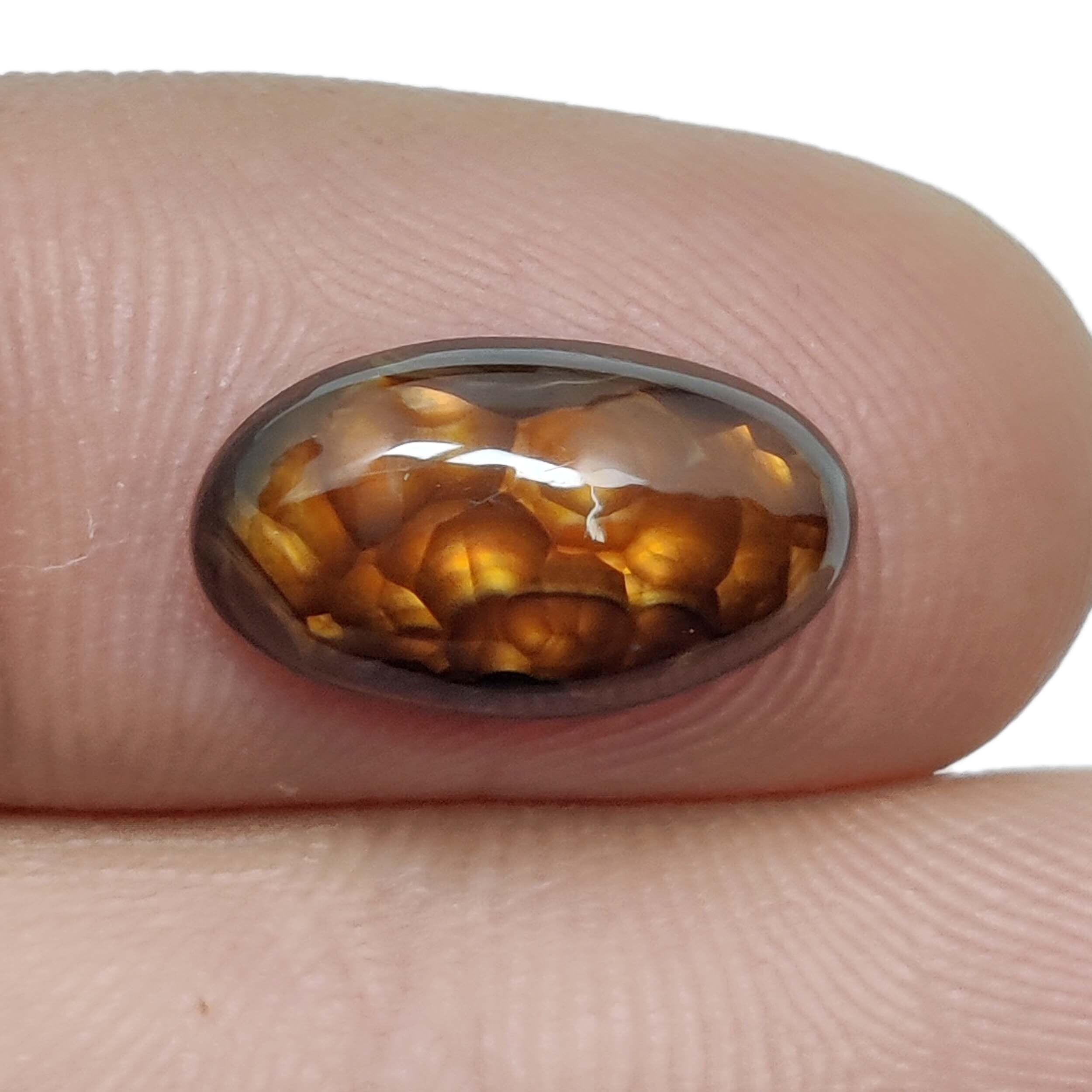 3.8 Carat of Natural Mexican Fire Agate Loose Gemstone for Jewelry ...