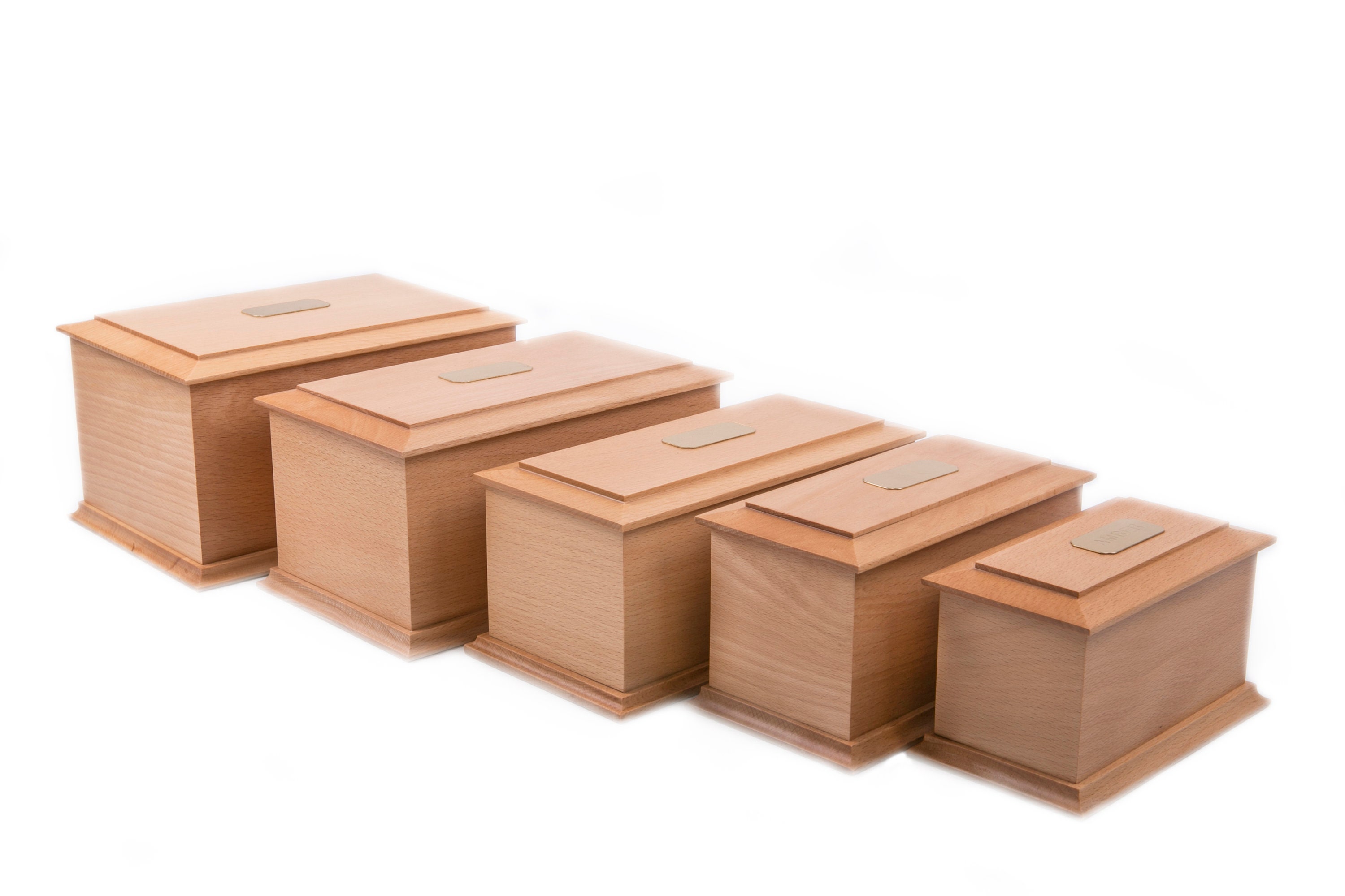 Wooden Pet Cremation Urn, Memorial, Casket Small Size Dog, Cat, for ...