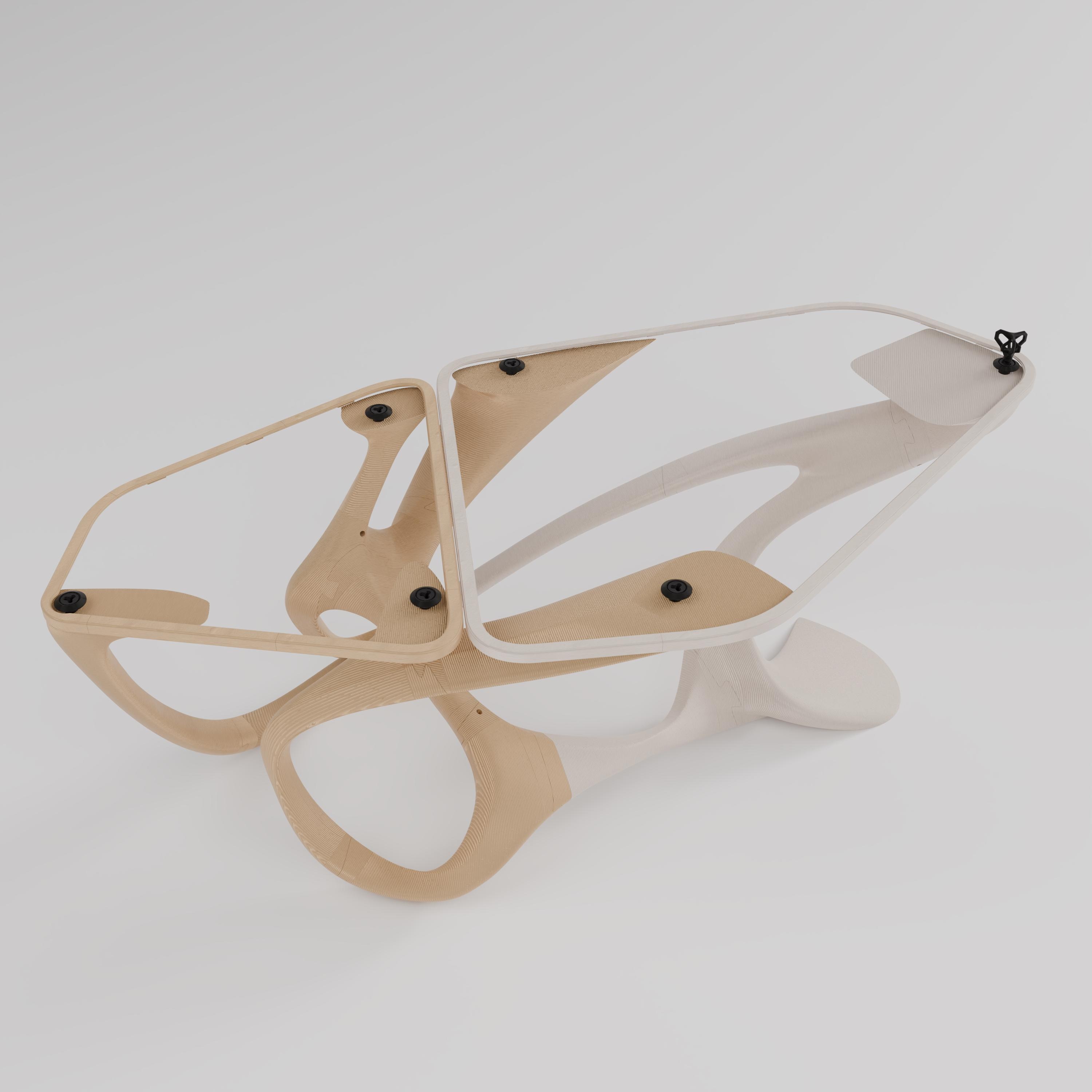 Sculptural Customizable 3d-printed Coffee Table, Modular Design With ...