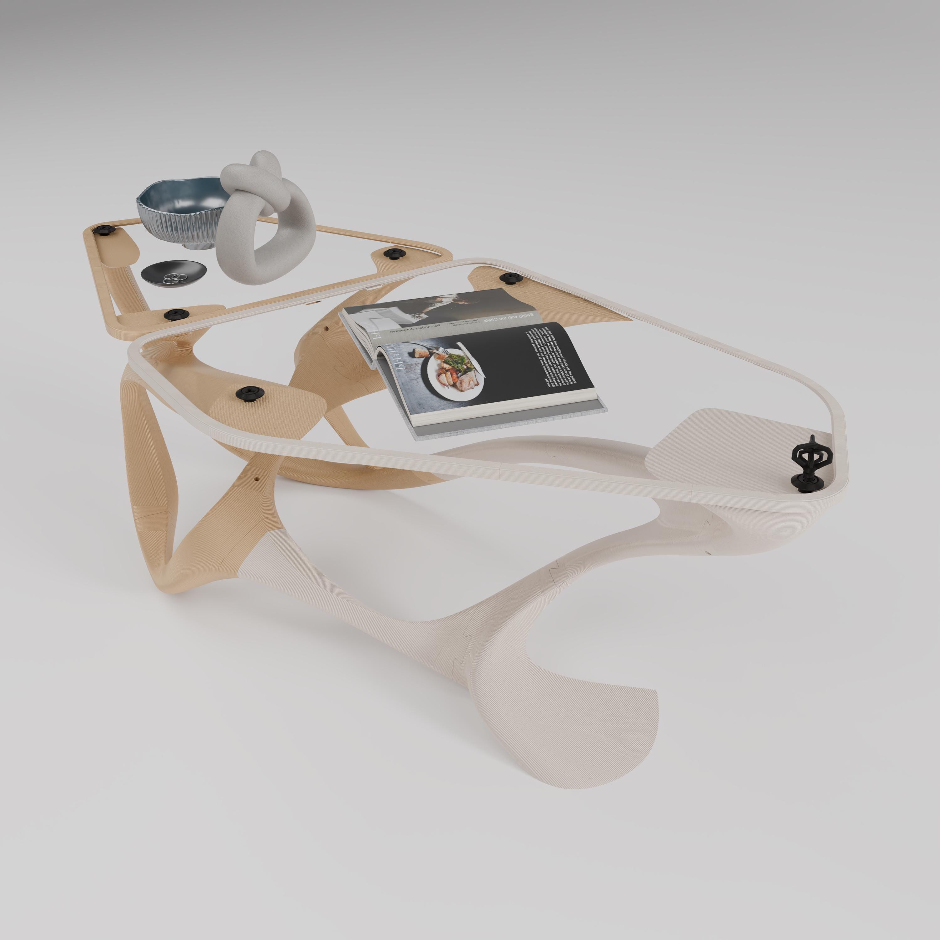 Sculptural Customizable 3d-printed Coffee Table, Modular Design With ...