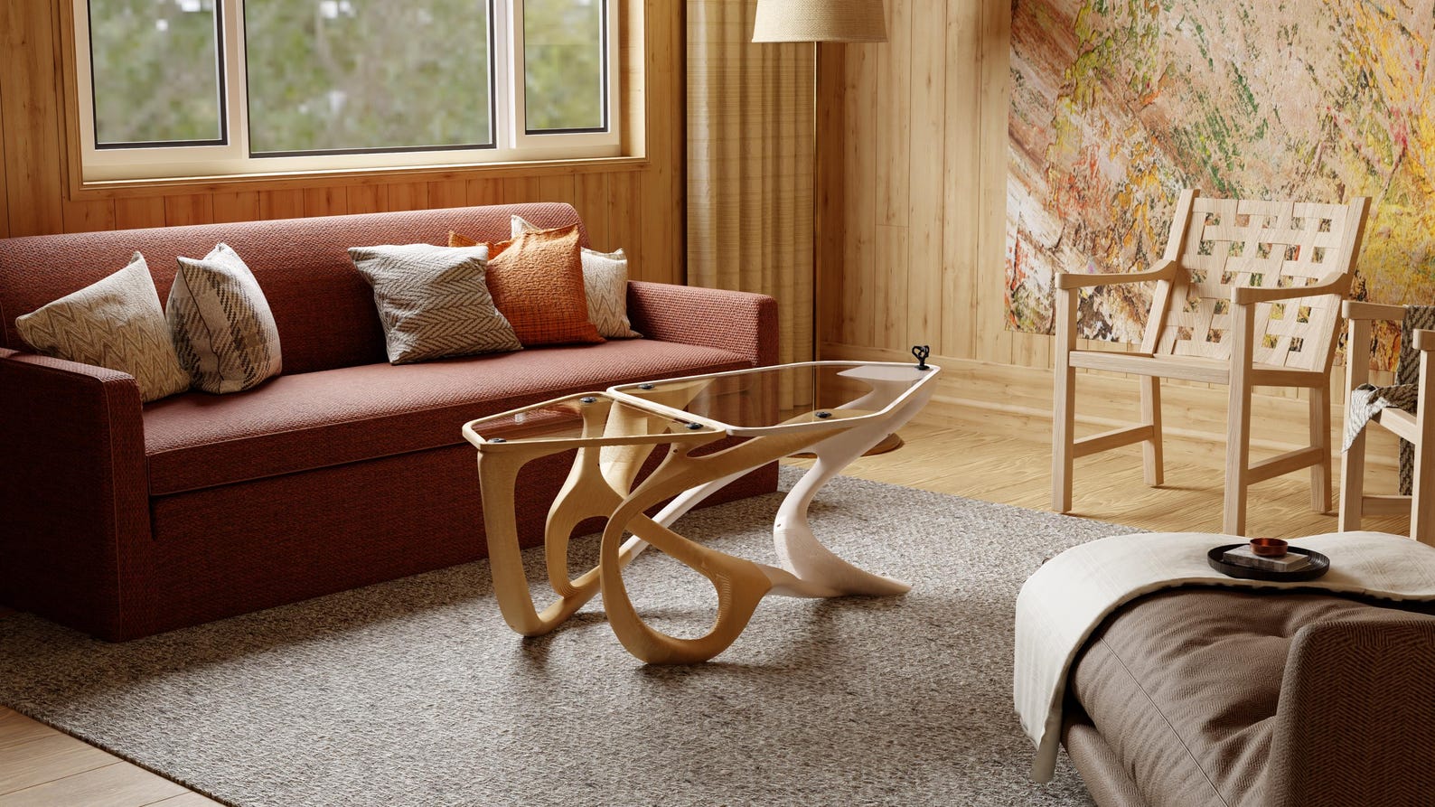 Sculptural Customizable 3d-printed Coffee Table, Modular Design With ...