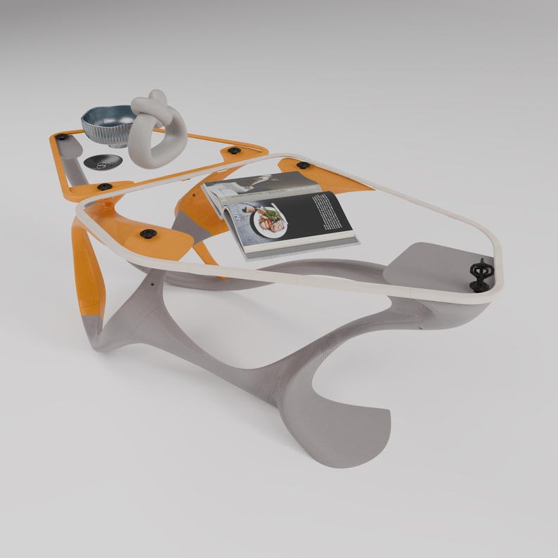 Customizable 3d-printed Coffee Table - Eco-friendly, Modular, & Color ...