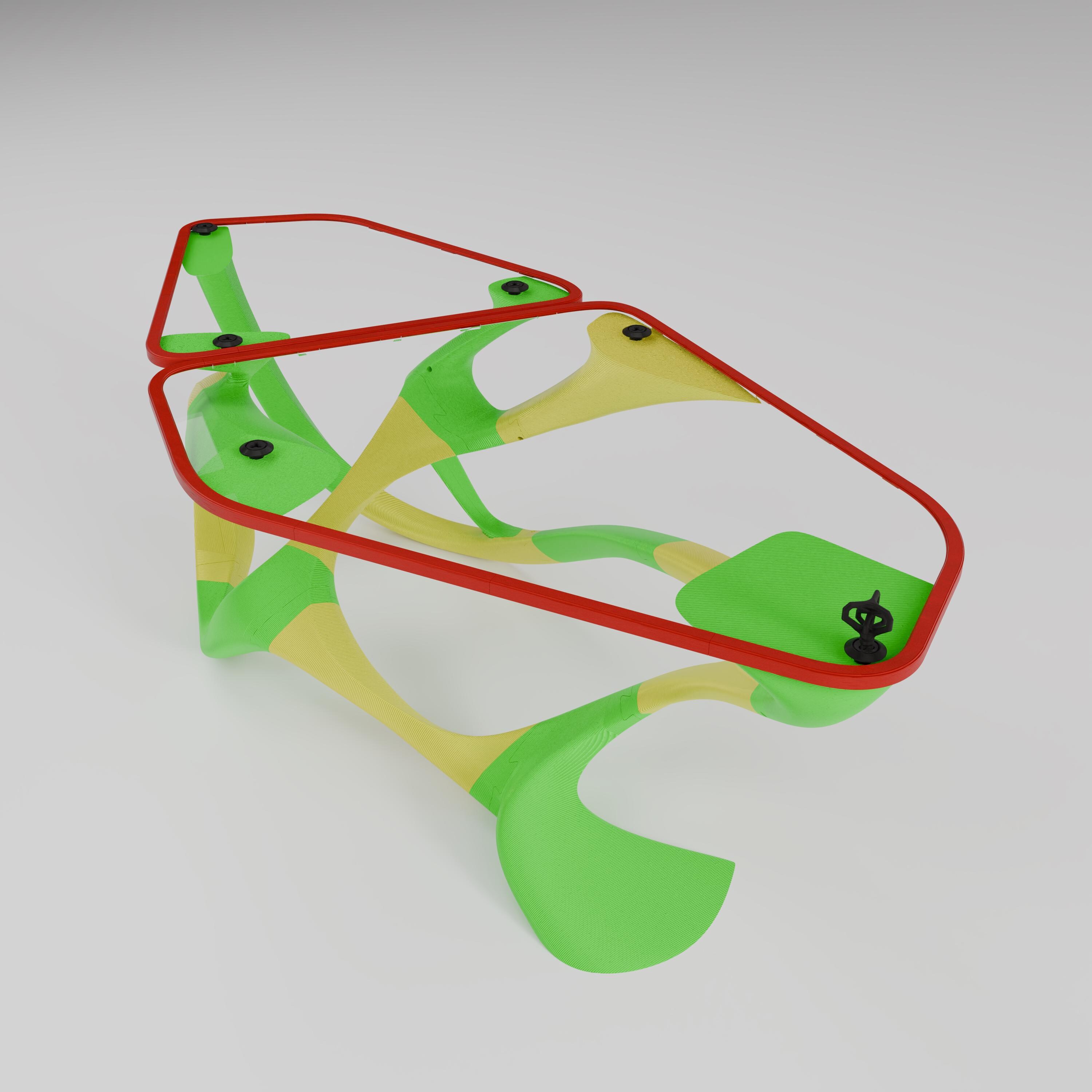 Sculptural Customizable 3d-printed Coffee Table, Modular Design With ...