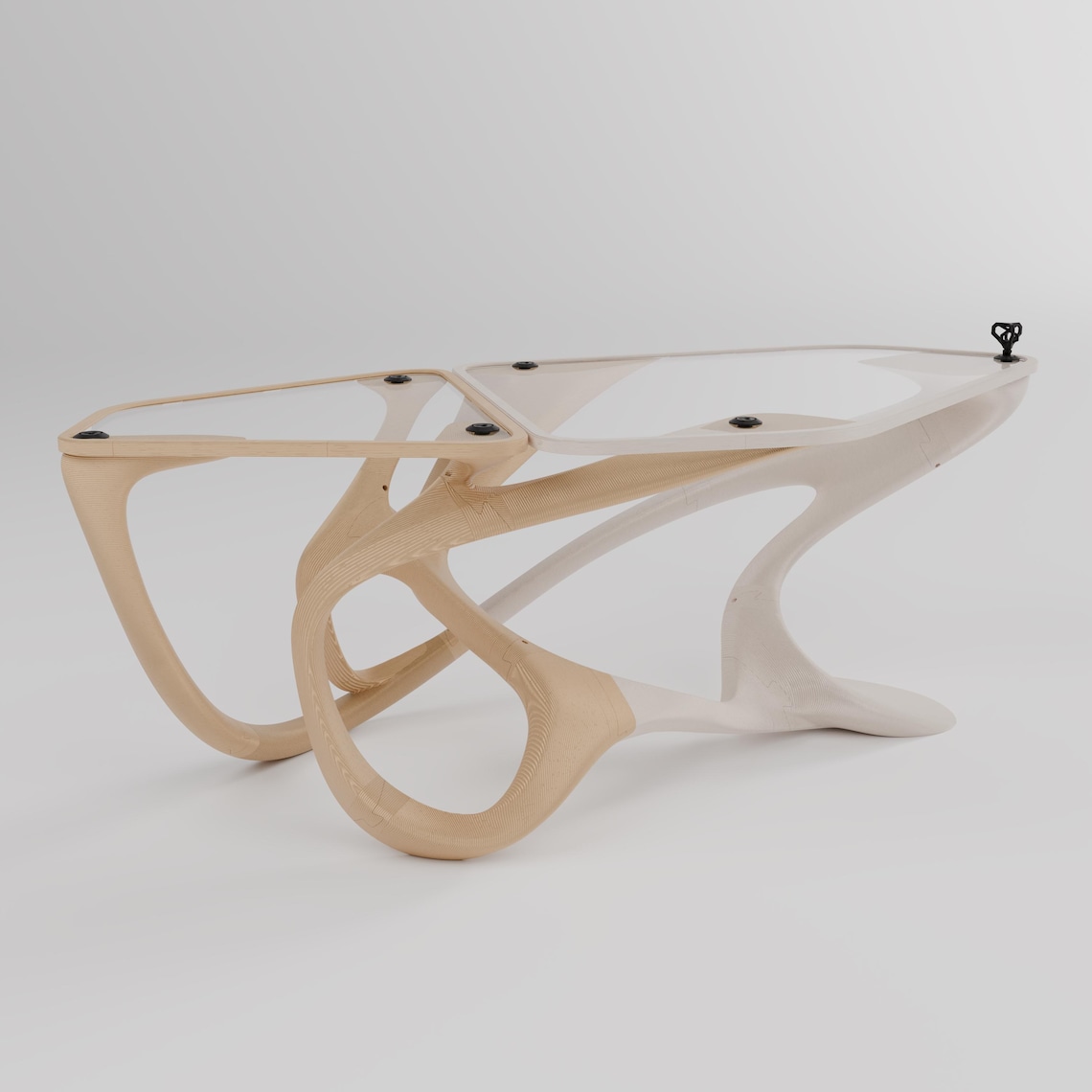 Sculptural Customizable 3d-printed Coffee Table, Modular Design With ...