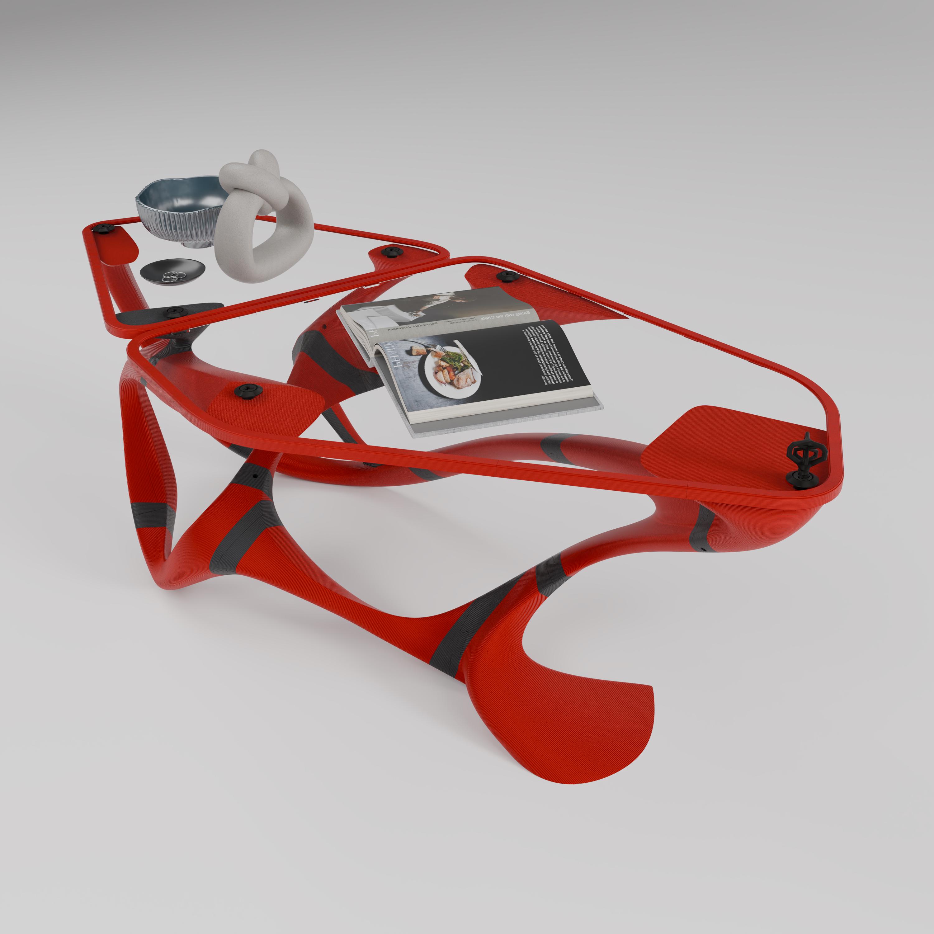 Customizable 3d-printed Coffee Table - Eco-friendly, Modular, & Color ...