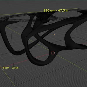 Sculptural Customizable 3d-printed Coffee Table, Modular Design With ...