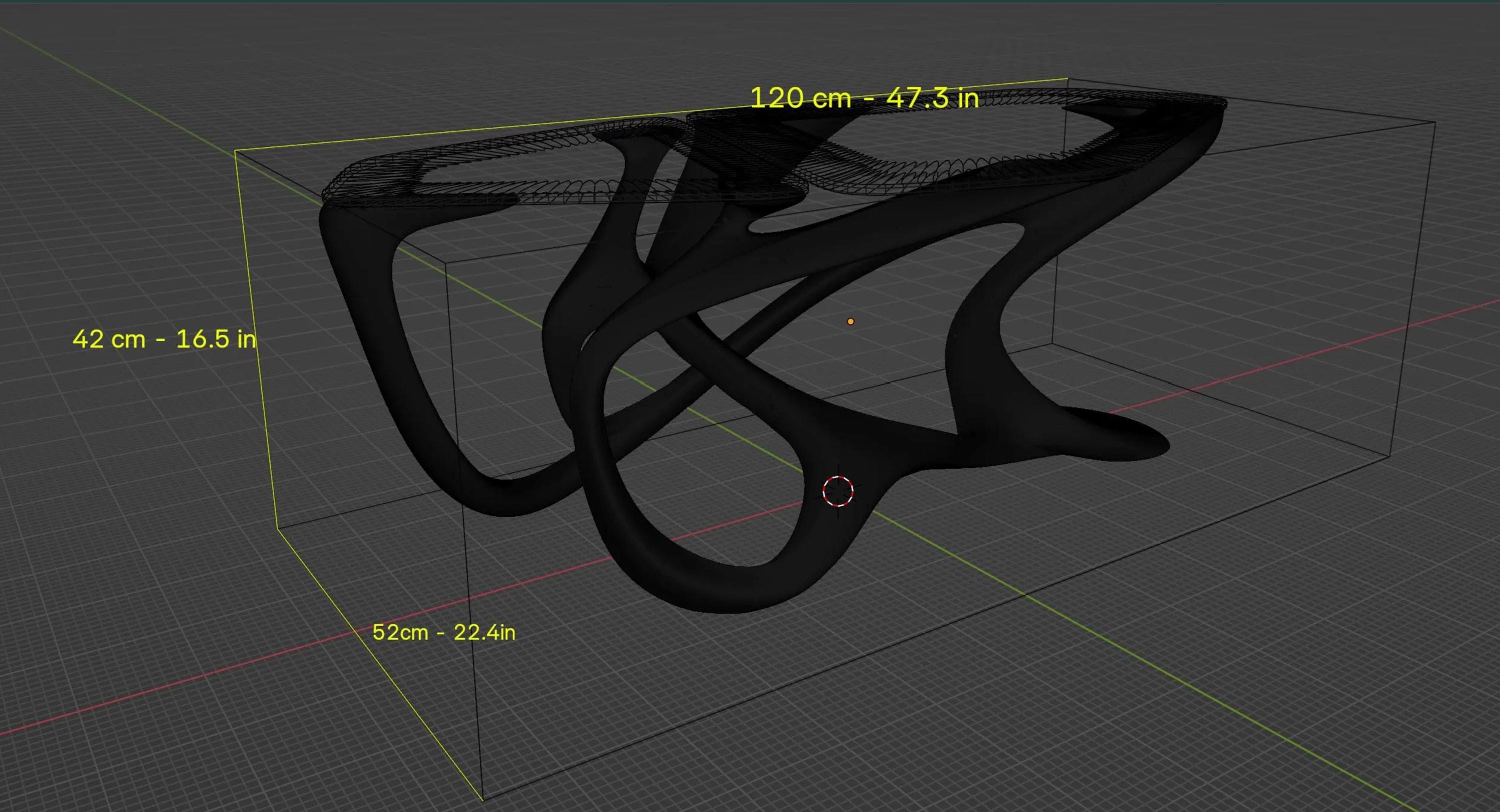 Sculptural Customizable 3d-printed Coffee Table, Modular Design With ...