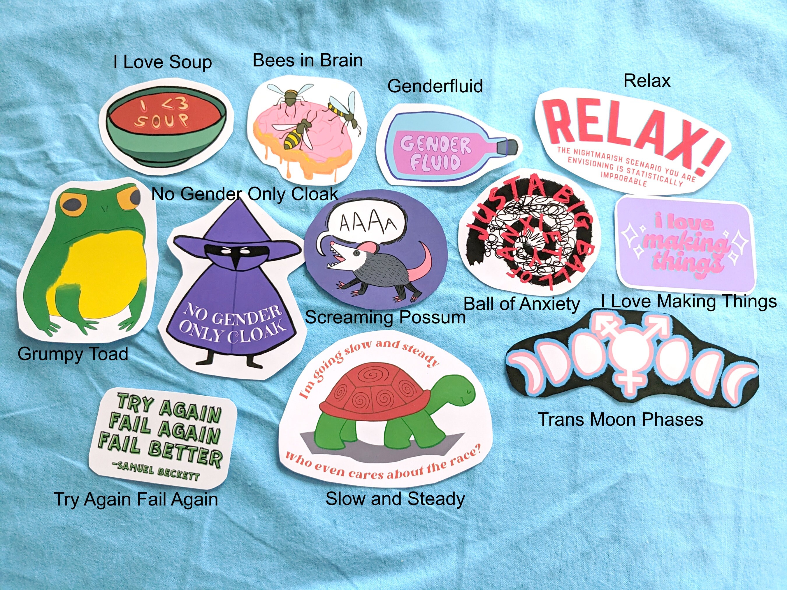 Choose Your Own Sticker Pack Cute Animals LGBT Mental Health - Etsy