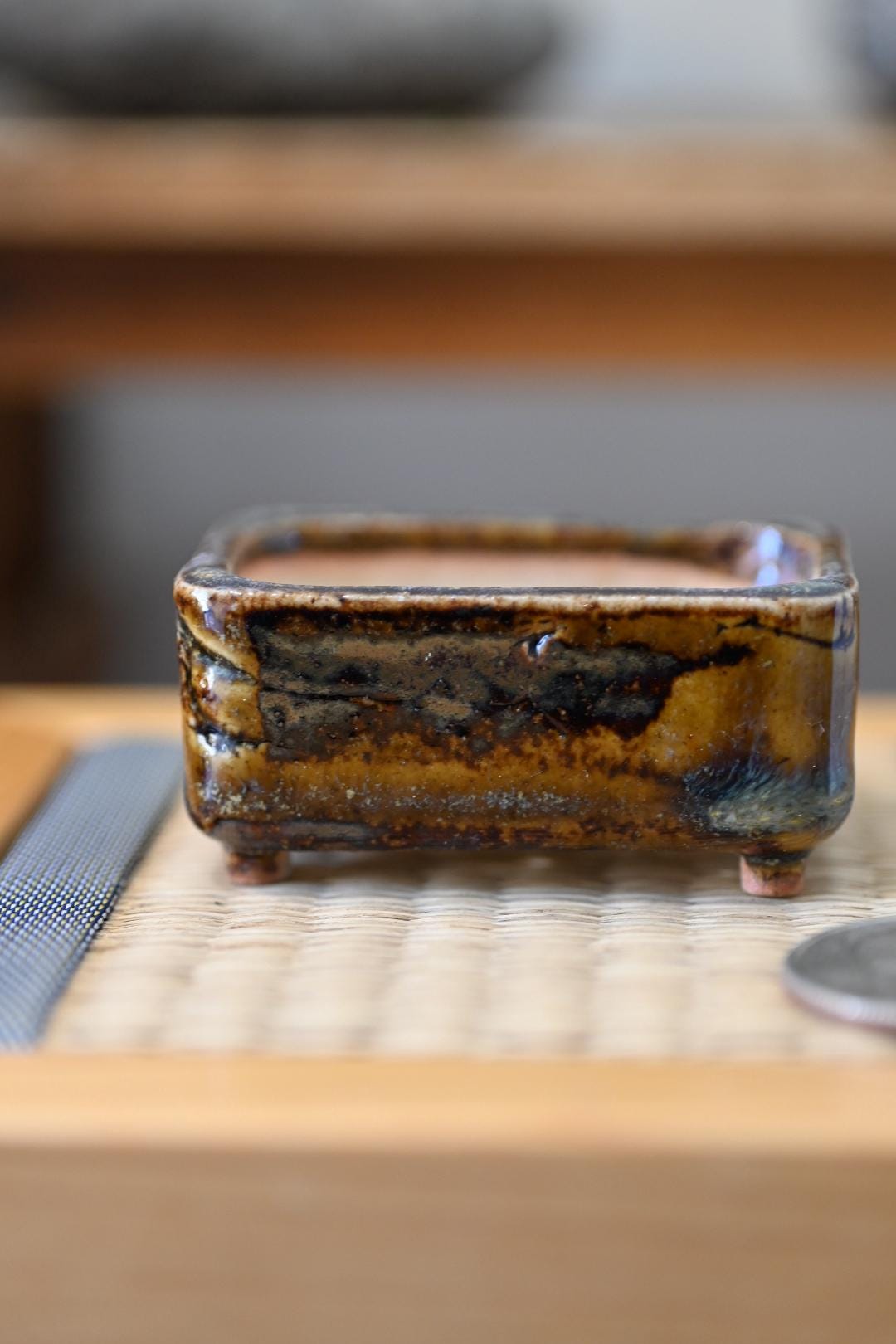 One-of-a-kind Rectangular Mini Bonsai Pot | Handmade Ceramic From ...