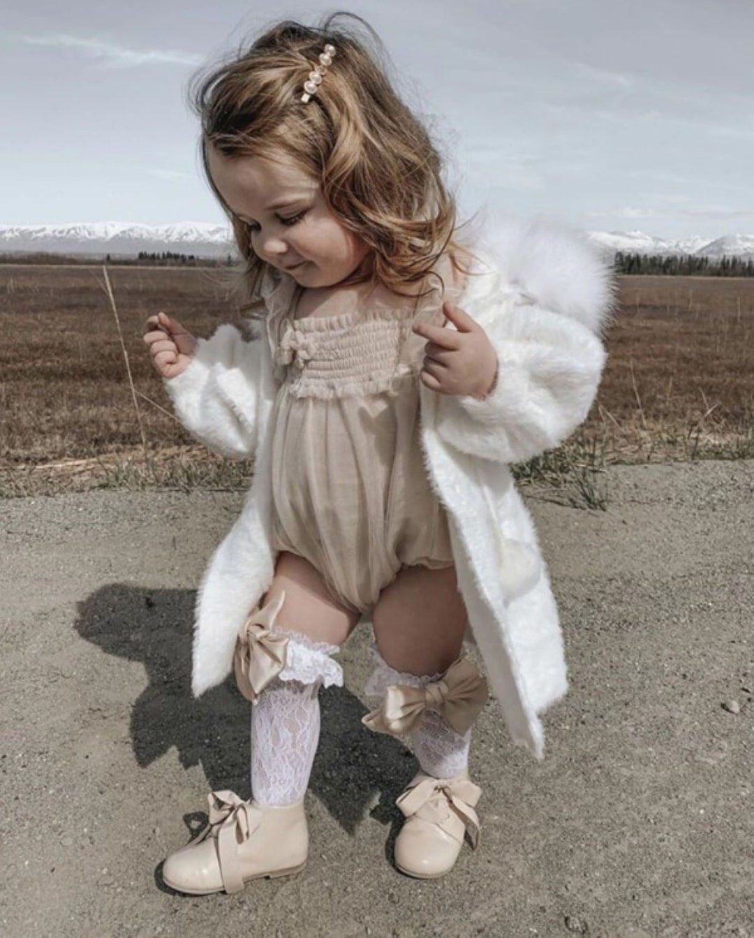 Bohemian Baby Outfit, Ivory Baby Clothes, Baby First Birthday, Pretty ...