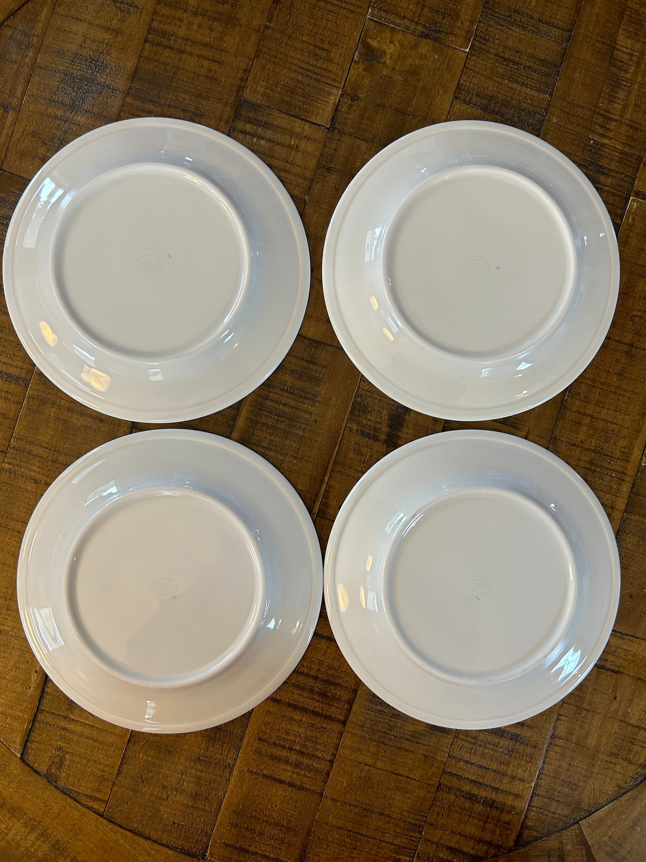 APILCO France Floral Black and White Salad Plate Set - Etsy