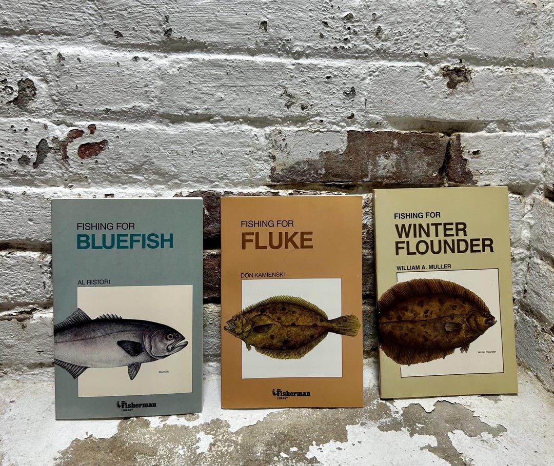 Set of 3 Fisherman’s Library Books Vintage 1990. Fishing for Bluefish ...
