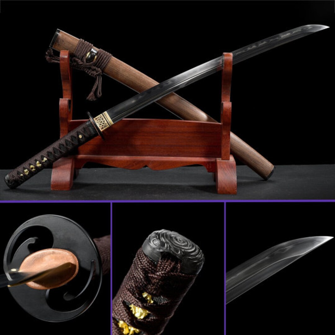 Rusty Ronin Darkmoon Wakizashi Sword Sanmai Steel Blade Infinite Commas ...