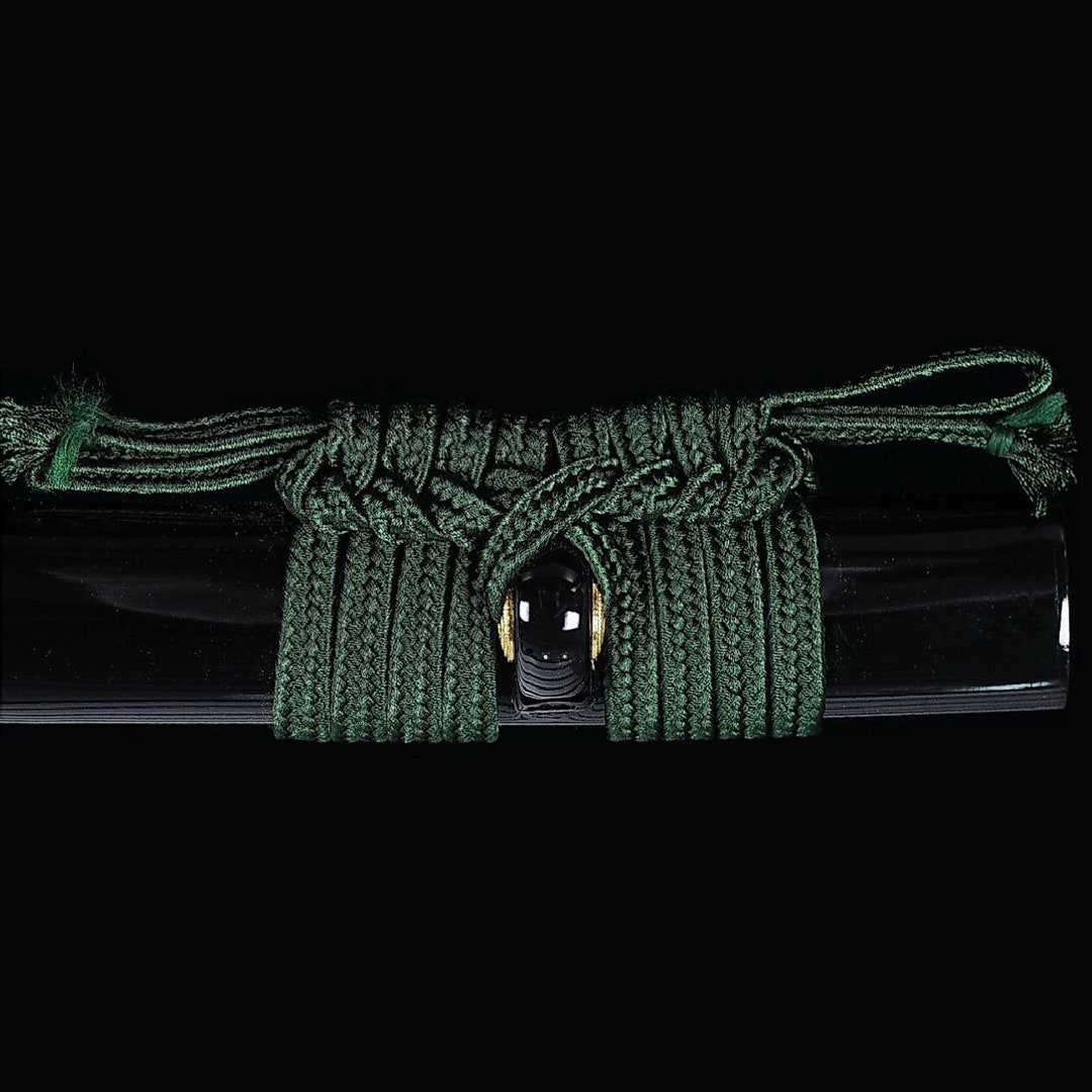 Forest Green Scabbard Cord/sageo for Katana, Wakizashi, Tanto/kanto ...