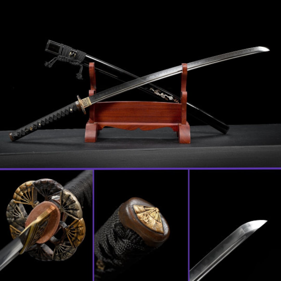 Eclipse Fury Katana Sword 1095 High-carbon Steel Blade W/ Clay ...