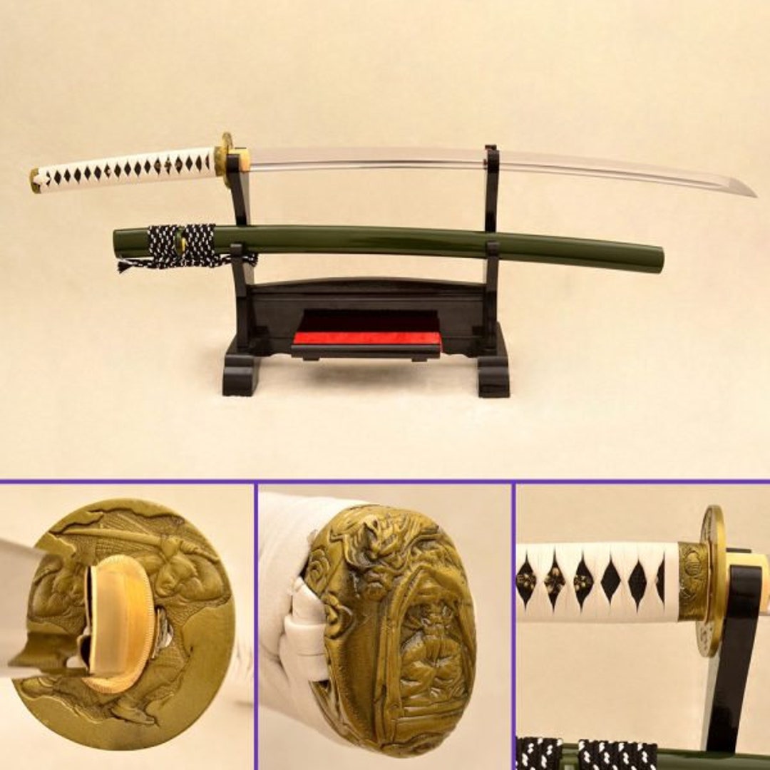 Crystal Fern Whisperstrike Katana Sword 1095 High-carbon Steel ...
