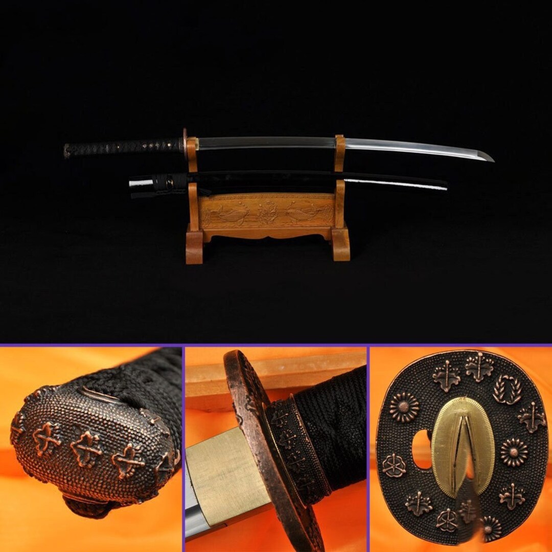 Ethereal Phantom Shadow Katana Sword 1060 High-carbon Steel Handmade ...