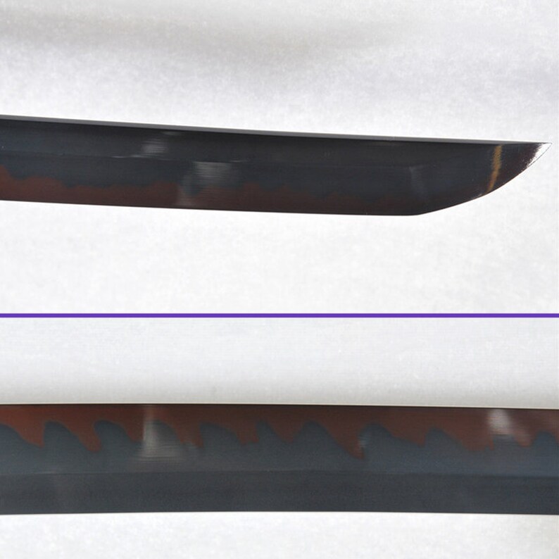 Katana Sword 1095 High-carbon Blade Hidden Cloudy Dragon Copper Tsuba ...