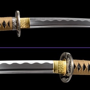 Ember Cocoa Tempest Katana Sword 1060 High-carbon Steel Brown Handle ...