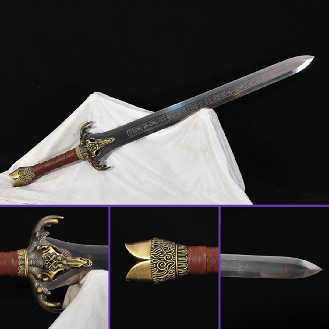 Conan the Destroyer Atlantean Sword 1095 High-carbon Steel With ...