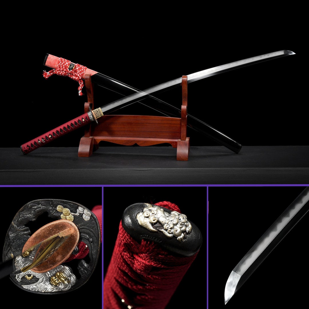 Wildfire Blaze Katana Sword Shihozume Steel Blade Wise Predator Premium ...