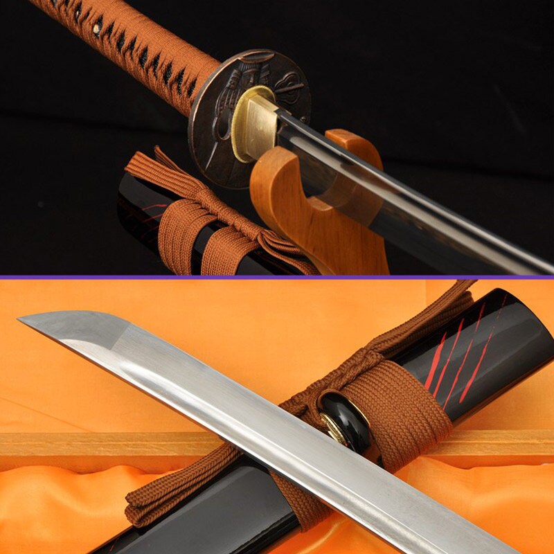 Sable Shadow Handcrafted Katana Sword 1060 High-carbon Steel Brown ...