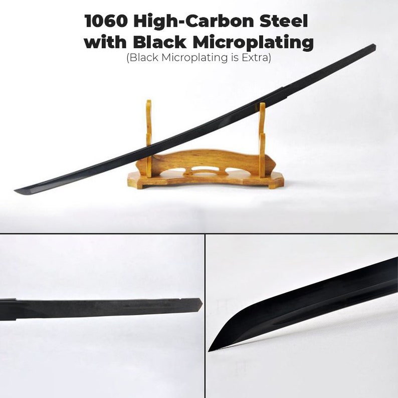 Full-tang High-carbon 1060 Steel Bare Blade for Katana, Wakizashi ...