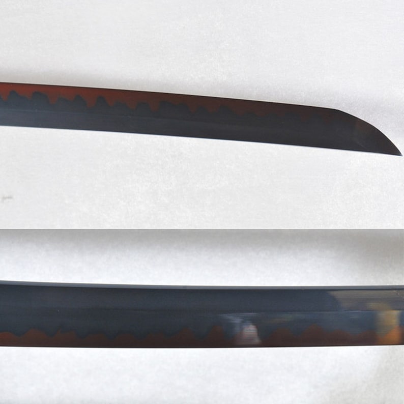 Katana Sword 1095 High-carbon Blade Hidden Cloudy Dragon Copper Tsuba ...