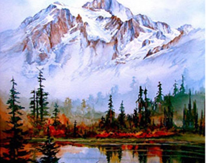Autumn Majesty, Mount Shuksan, John Ebner, Giclee, Washington, PNW ...