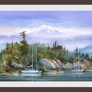 Island Memories, John Ebner, San Juan Islands, Washington, Sailboats ...