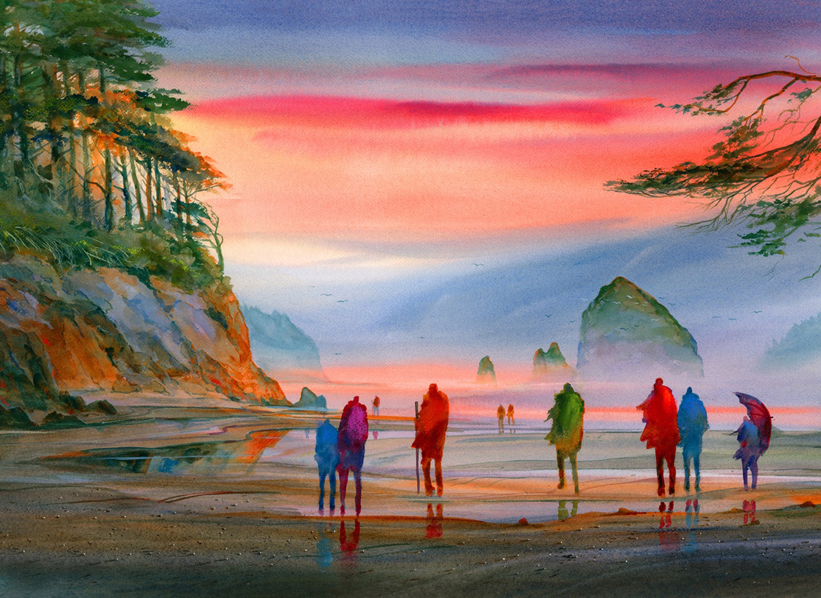 Cannon Beach, John Ebner, Oregon Beaches, Giclee, Northwest, Northwest ...