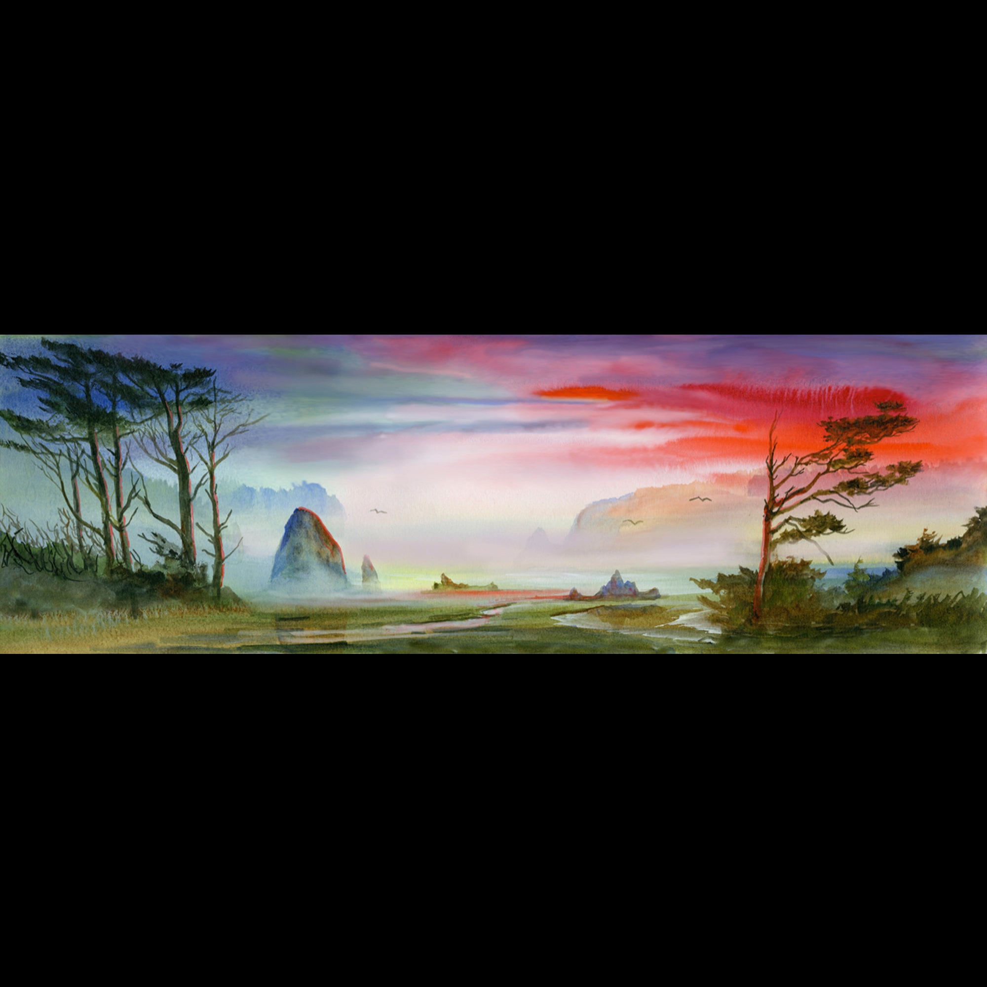 Coastal Colors, John Ebner, Oregon Beach, Low Tide, Sunset, Northwest ...